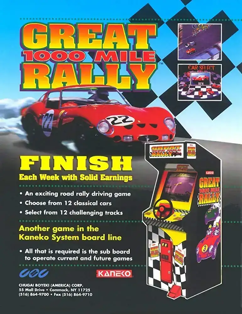 Play Great 1000 Miles Rally Online - Classic Arcade Game ...